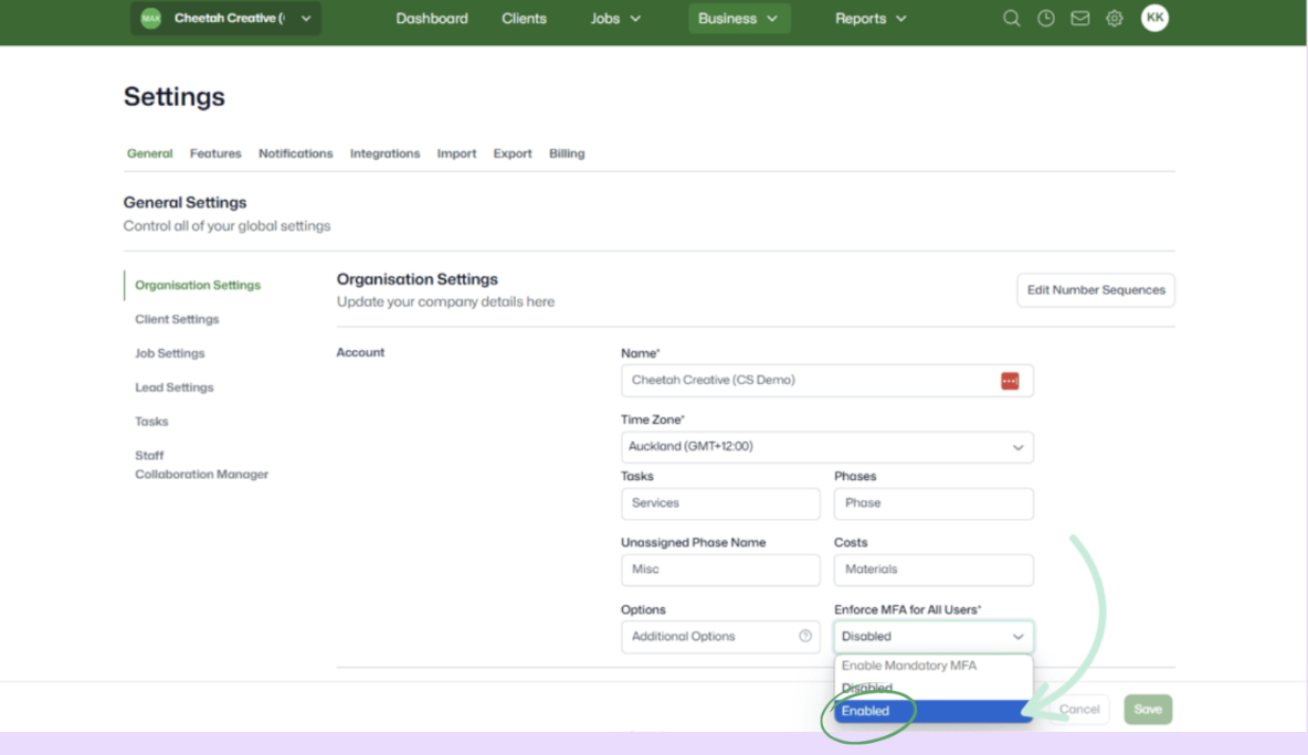 MFA Rollout | WorkflowMax by BlueRock