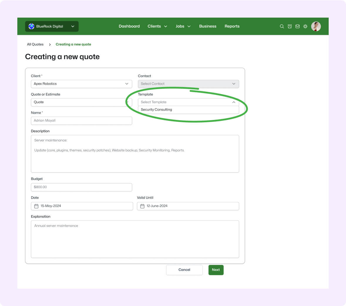 Job Estimating and Quoting Software
